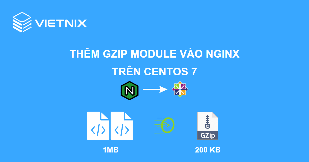 Cách thêm gzip Module vào Nginx trên CentOS 7 - Vietnix