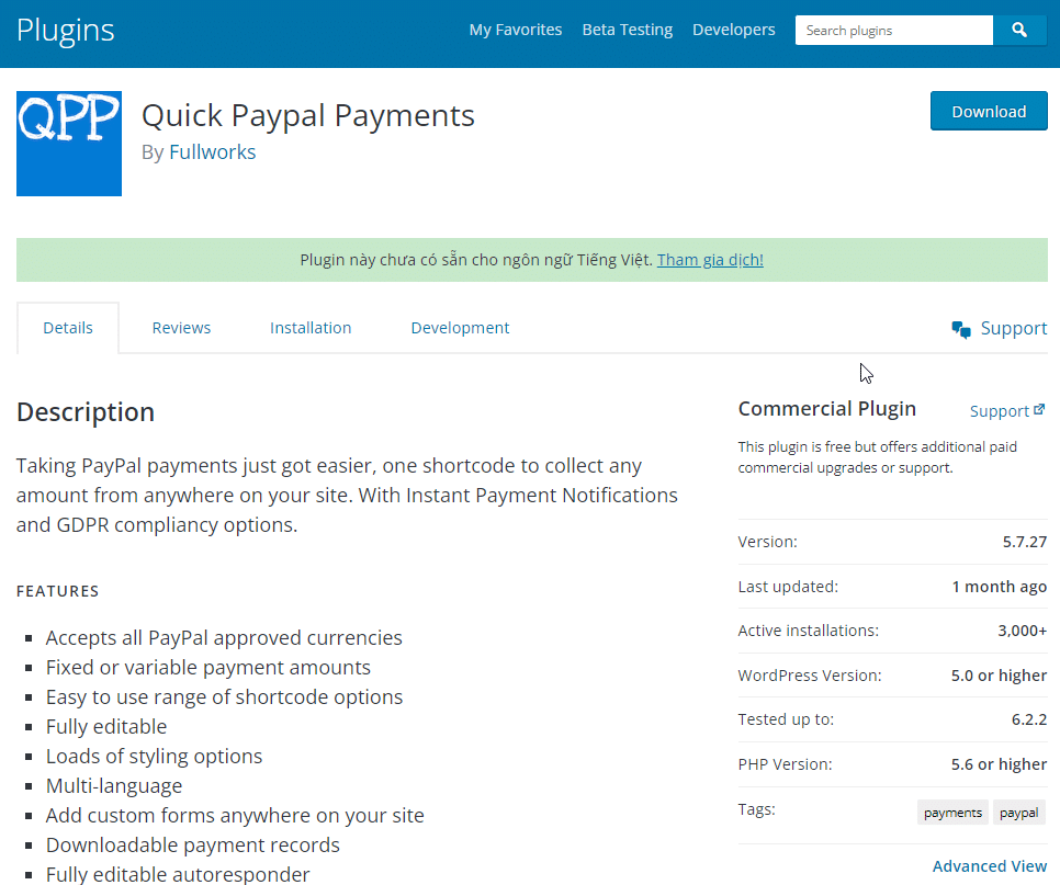 Cập nhật cách tích hợp Paypal vào WordPress mới nhất 2023