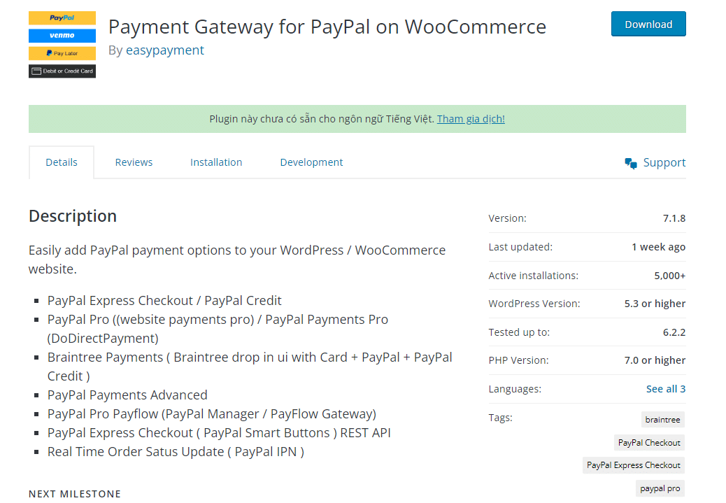 Cập nhật cách tích hợp Paypal vào WordPress mới nhất 2023