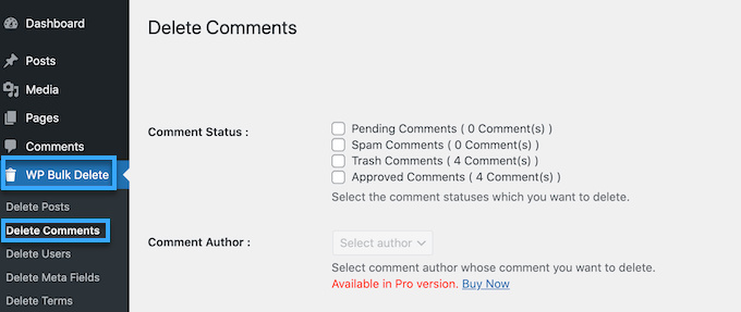 Hướng dẫn chi tiết cách xóa comment spam trong WordPress