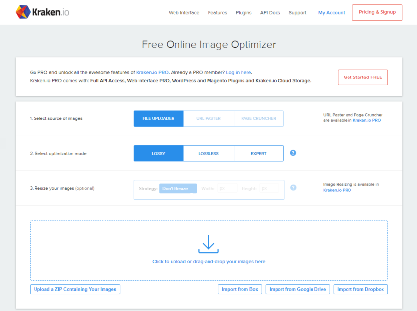 Giảm dung lượng ảnh & giữ được chất lượng trực tuyến ban đầu