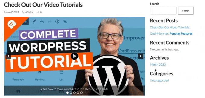 Cách tạo responsive slider trong WordPress