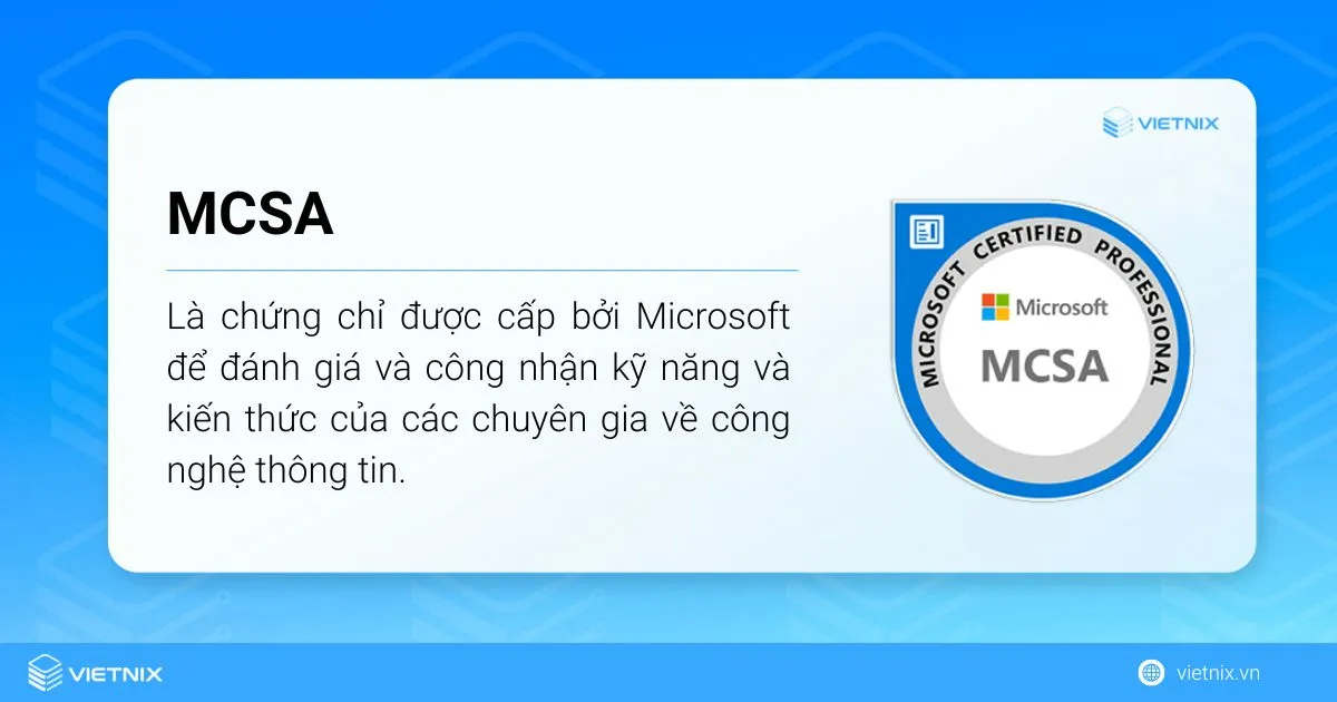 MCSA là gì? Trọn bộ tài liệu MCSA tiếng Việt mới nhất 2024