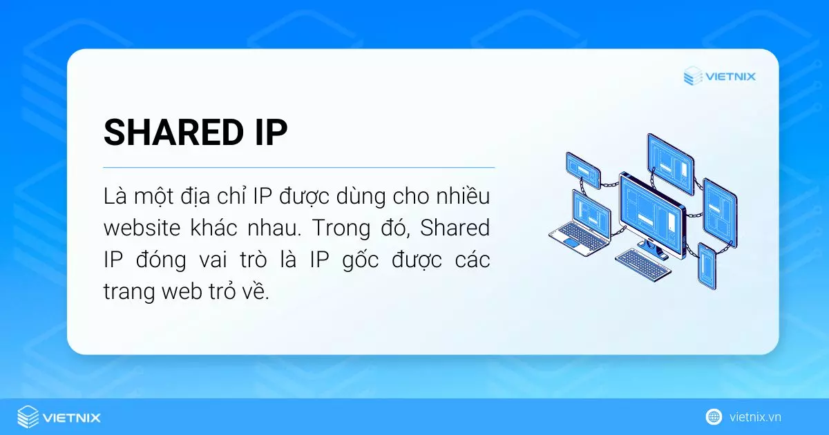 Shared IP là gì? Sự khác nhau giữa Shared IP và Dedicated IP
